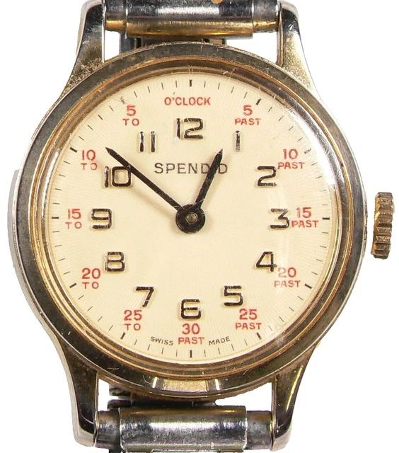 SPENDID WOMEN’S WATCH Windup Swiss Made Functional #14312* $49.99 ...