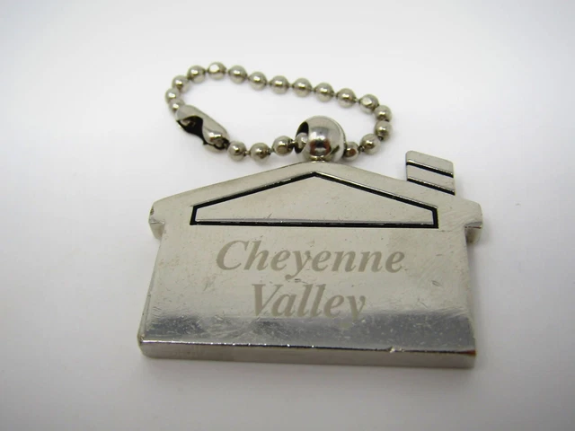 VINTAGE KEYCHAIN CHARM: Cheyenne Valley House Design $9.99 - PicClick