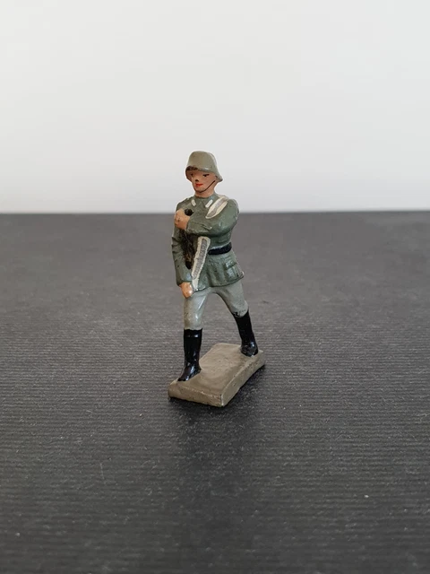 ELASTOLIN LINEOL SOLDAT Infanterie Marsch Militär II WK Blech Masse Serie 4 cm EUR 79,99 ...