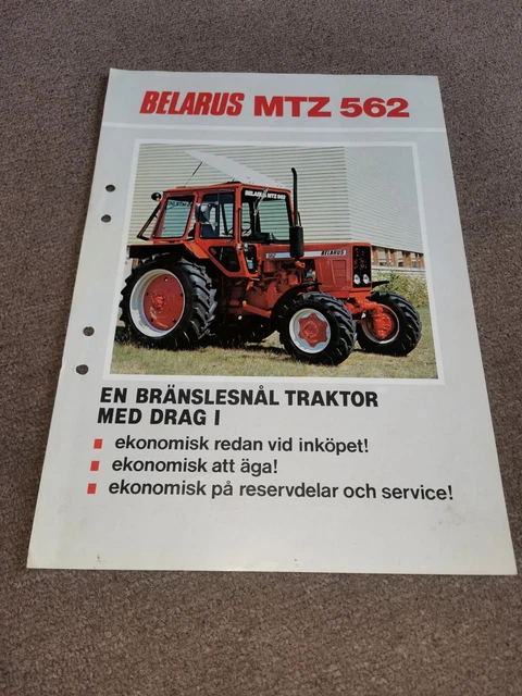 BELARUS MTZ 562 Traktor MTS Prospekt Schlepper UDSSR Schweden Export ...