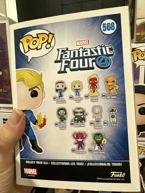HUMAN TORCH FANTASTIC Four Limited Edition Funko Pop! Vinyl #568 $10.00 ...