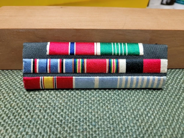 WW2 / KOREAN War Army Officer Ribbon Bar Theater Made Japanese Rare ...