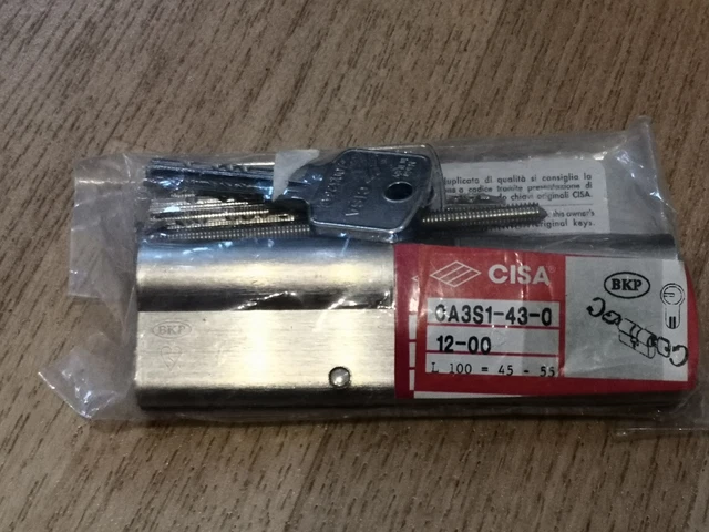 CISA ASTRAL S anti-snap euro cylinder lock 45+55 £9.99 - PicClick UK