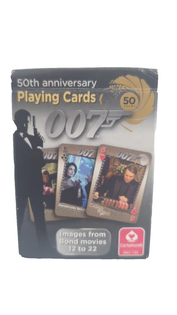 007 PLAYING CARDS 50th Anniversary Images from Bond movies 12-22 £15.02 ...