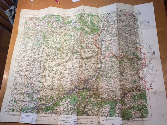 WW1 ERA BRITISH Army General Staff Map of LIEGE Belgium. Original Map £ ...