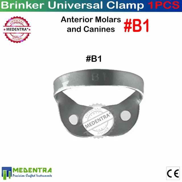 RUBBER DAM B1 Anterior Molar Clamp Brinker Universal Dentaire En ...
