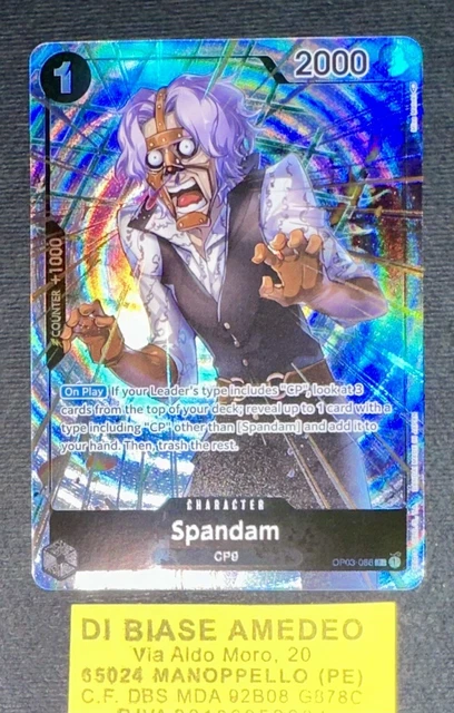 BANDAI SPANDAM 0P03-086 R One Piece TGC PILLARS OF STRENGTH ENGLISH NM ...