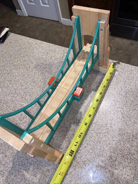 THOMAS & FRIENDS Wooden Railway Collapsing Sodor Suspension Bridge £25. ...