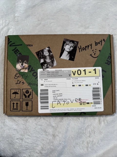 OFFICIAL BTS V/TAEHYUNG Layover Album - Green Version (All inclusions ...
