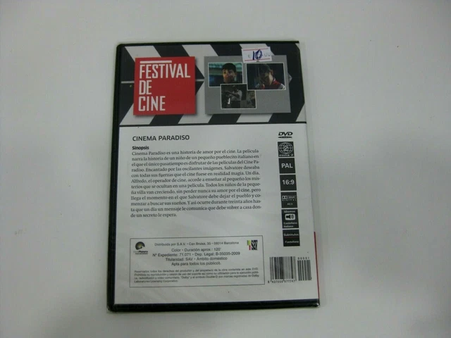CINEMA PARADISO DVD Philippe Noiret Salvatore Cascio Sealed New £20.81 ...