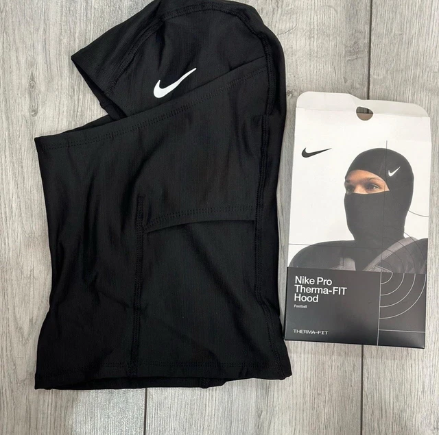 NIKE PRO THERMA-FIT Hyperwarm Hood Ski Mask Black New With Box ...