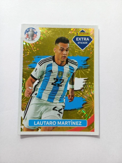 PANINI COPA AMERICA USA 2024 Extra Sticker Gold - Lautaro Martínez ...