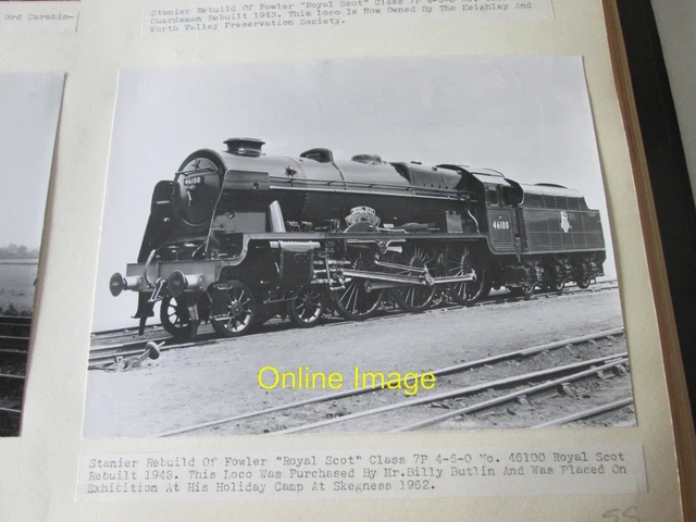 RAILWAY PHOTO 8X6 LMS Fowler Royal Scot 4-6-0 Rebuild 46100 ex works ...