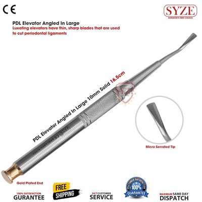 DENTAL PDL LUXATION Tooth Extraction Elevators Angled Large Micro ...