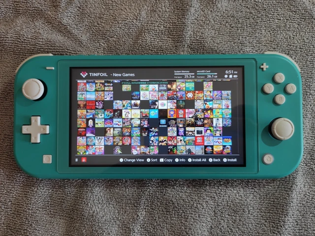 NINTENDO SWITCH LITE 128gb picofly tinfoil configurato EUR 220,00 ...