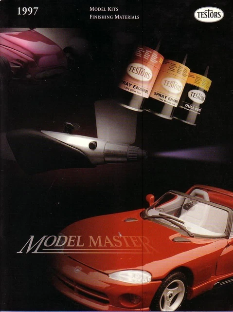 TESTORS MODEL MASTER 1997 Plastic Scale Kit Car Model Catalogue Rare $9 ...