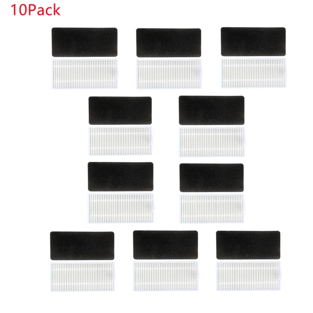 10PACK PLASTIC+SPONGE VACUUM Filters Kits For Eufy RoboVac 11S 30 30C ...