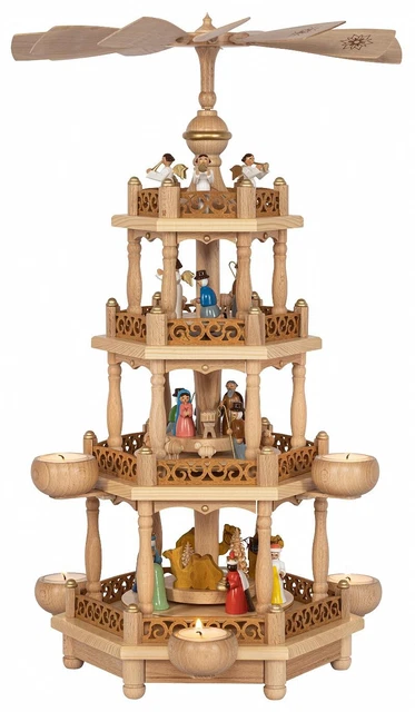 PIRÁMIDE DE NAVIDAD nacimiento de Cristo, 3 pisos, 55 cm. de al.. RG 16776 nuevo EUR 714,23 ...