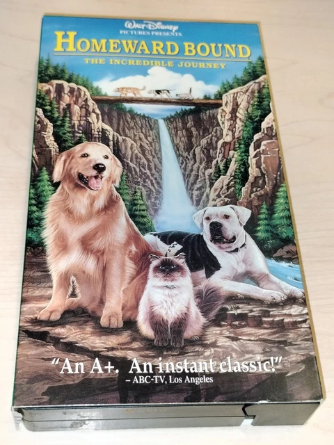 VHS VIDEO - Disney’s Homeward Bound - Incredible Journey - Slipcase ...