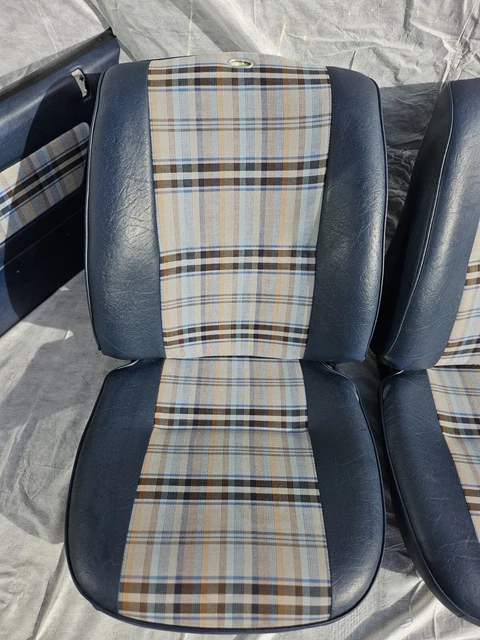 TRIUMPH TR7 / TR8 Blue Check Seats & Door Cards (Excellent Condition) £ ...