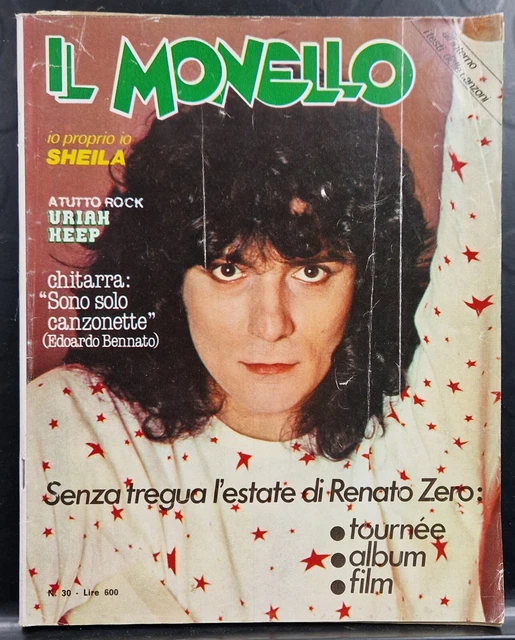 IL MONELLO-N.30-RENATO ZERO-PETER Kent-Drupi-Goldengirl-John Travolta ...