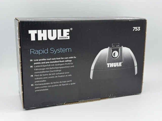 THULE 753 RAPID System Foot Pack For Roof Rack x 4 £20.00 - PicClick UK