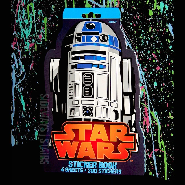 STAR WARS R2-D2 STICKER BOOK 300 STICKERS Jedi Vader Leia Skywalker ...