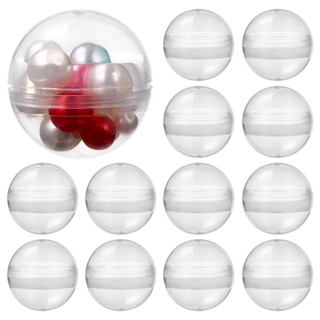 100 PCS ROUND Clear Capsules Vending Machine Transparent Plastic $34.52 ...
