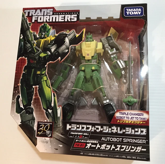 TRANSFORMERS SPRINGER TG-21 Generations Triple Changer Official Takara ...