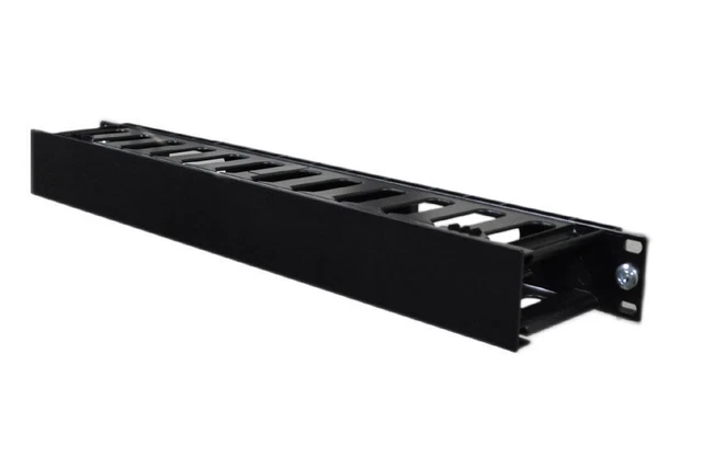 1U HORIZONTAL RACK Mount Plastic Cable Management For Servers Data ...