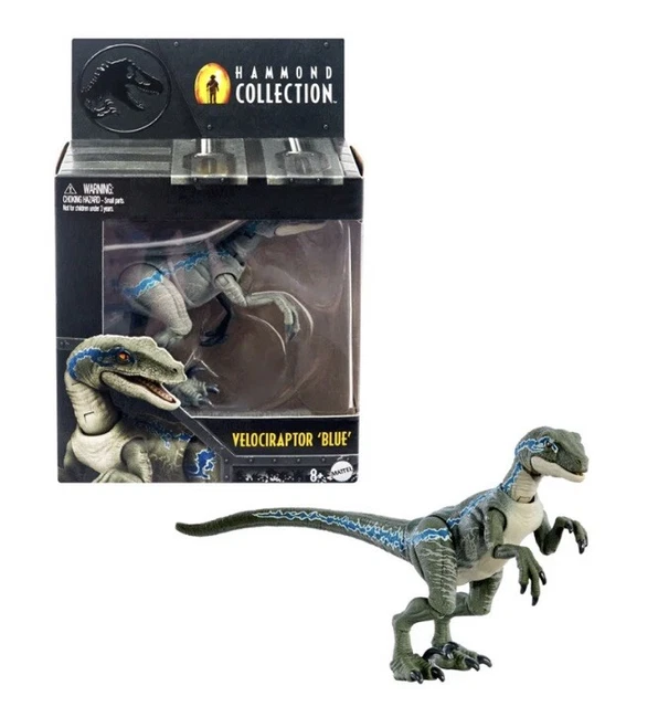 JURASSIC WORLD HAMMOND Collection - Velociraptor Blue - Action Figure ...