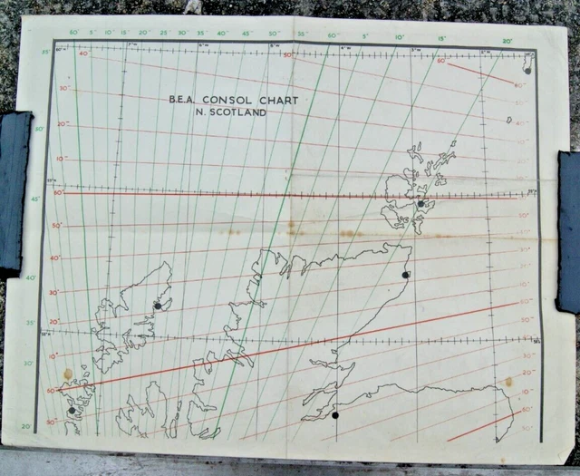 RAF WW2 MAP Ordnance Survey Aeronautical Aircraft Air Force Bea Consol ...