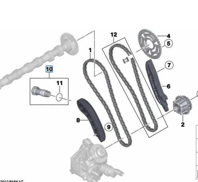 GENUINE TIMING CHAIN Kit for BMW N47D20C Models 2010-2017 £349.00 ...