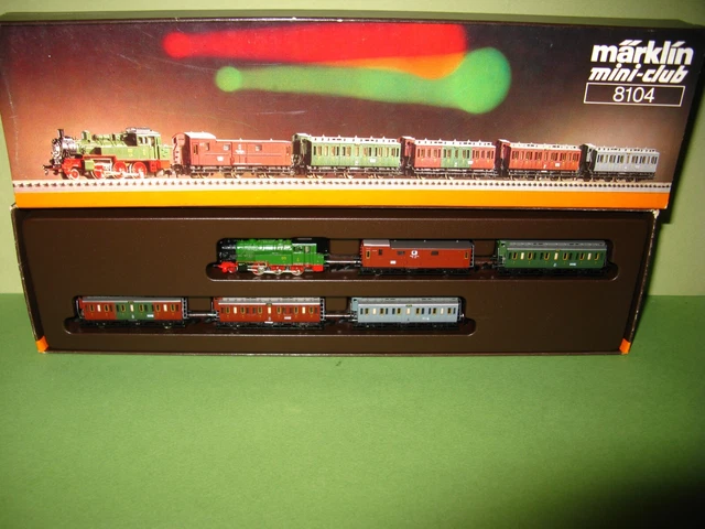 MARKLIN Z MINI-CLUB : Steam passanger set KPEV nr. 8104 - NEW EUR 139 ...