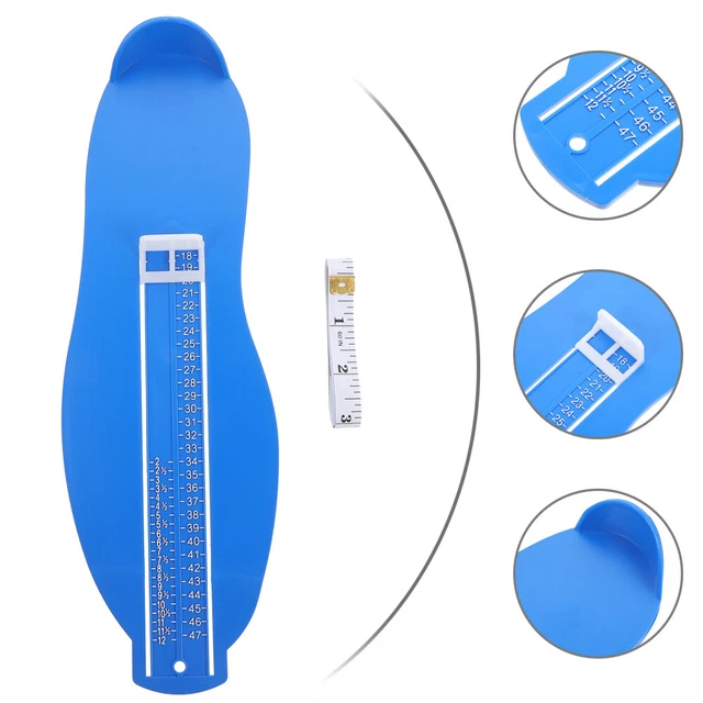 FOOT MEASURING DEVICE Plastic Feet Ruler Measurement Chart Adult Gauge ...