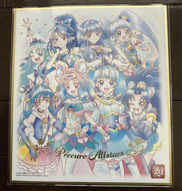 PRETTY CURE SHIKISHI art 20th anniversary Blue Cure Anime Goods From ...