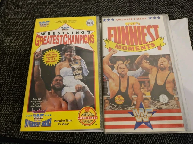 WWF 2 VHS Greatest Champions And Funniest Moments £8.00 - PicClick UK