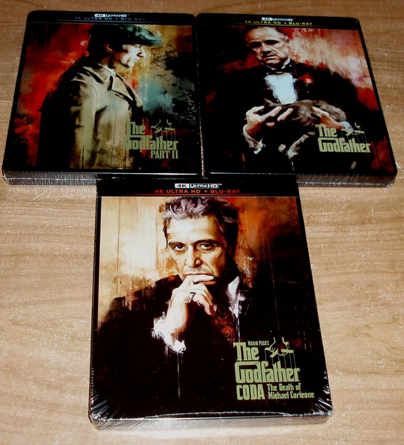 THE GODFATHER TRILOGY 4K UHD + Blu-Ray Steelbook New Sealed A-B-C £183. ...
