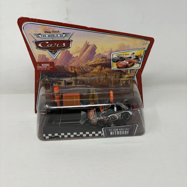 DISNEY PIXAR CARS Pit Row Race Off Nitroade Launcher $17.50 - PicClick