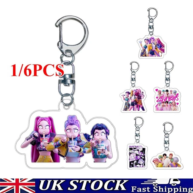 HOT KPOP DEMON Hunters Huntrix Saja Boys Keychains Rumi Zoey Jinu Mira EUR 4,39 - PicClick DE