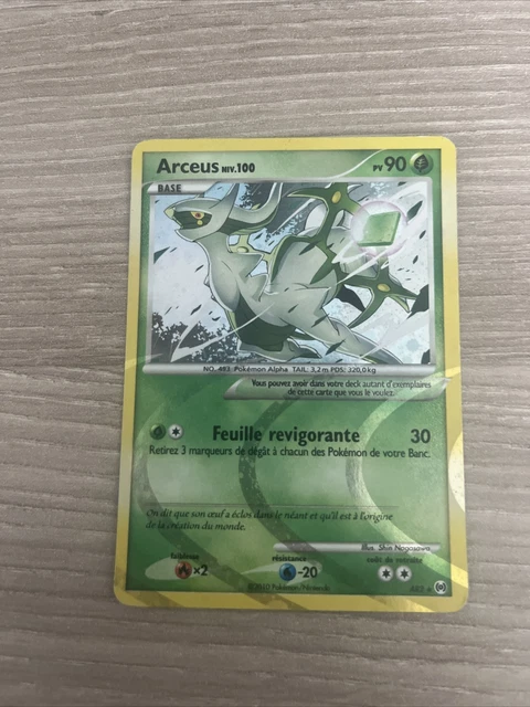CARTE POKÉMON PLATINE - Arceus AR2 Arceus 90PV SECRETE HOLO RARE - FR ...