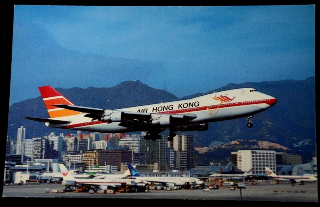 60168 AK AVION Airport Aéroport Air Honk Kong Boeing 747-132 F ...