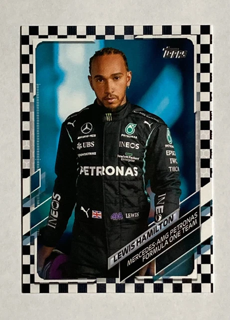 2021 TOPPS FORMULA 1 Flagship Lewis Hamilton F1 Racers Portrait Checker ...