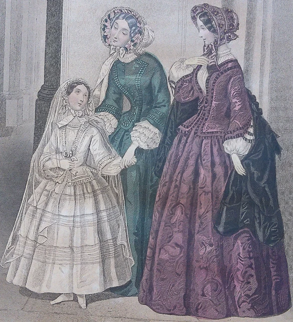 GRAVURE MODE MAGASIN des Familles Signée Héloïse Leloir EUR 5,90 ...