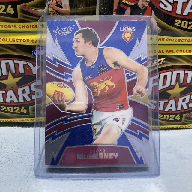 2024 SELECT AFL Footy Stars Luminous Thunderbolt Oscar McInerney Lions #438 New $9.99 - PicClick AU