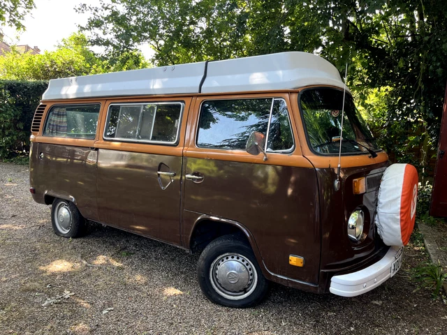 VW T2 CAMPER Van 1978 - TAX and MOT Exempt! (Brown/Orange) £10,999.00 ...