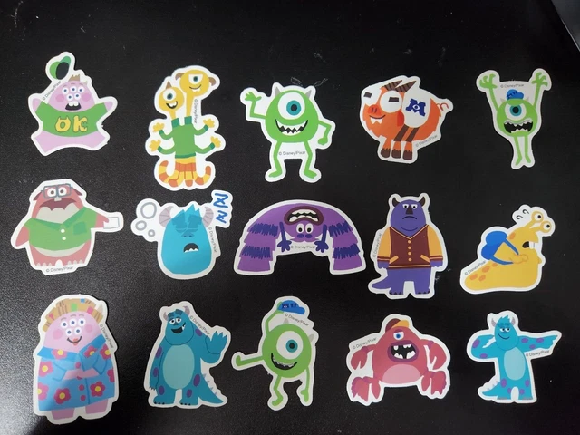 DISNEYS MONSTERS INC Monster University Sticker Lot Huge Sulley Mike ...