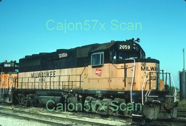 ORIGINAL SLIDE - MILW Milwaukee Road GP40 2059 à Chicago 10/85 EUR 4,37 - PicClick FR