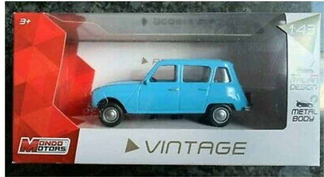 MONDO MOTORS. 1:43 scale diecast model Renault 4. Italian design. Metal ...