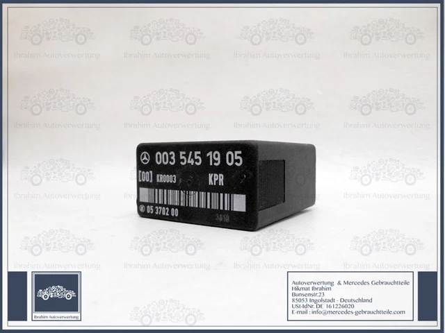 MERCEDES BENZ ORIGINAL Relais pour pompe à essence, POMPE À CARBURANT ...